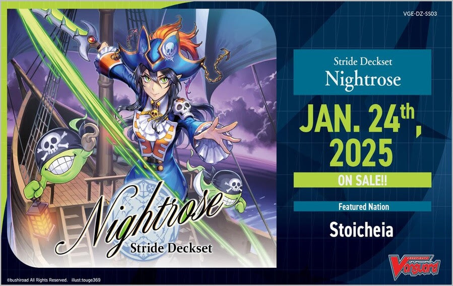 Cardfight!! Vanguard VGE-DZ-SS03 Nightrose Stride Deckset (Release Dat – The Games Corner