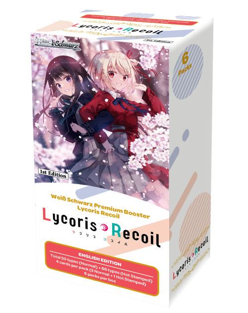 Weiss Schwarz Lycoris Recoil English Premium Booster Box (Release date – The Games Corner