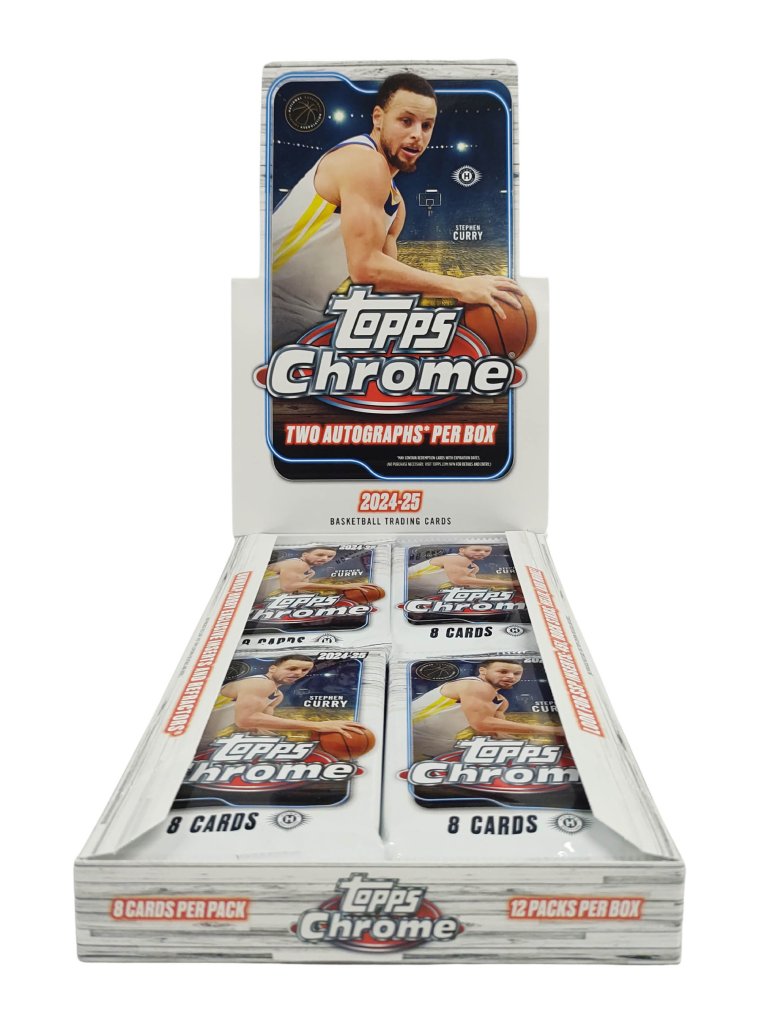 2024-2025 Topps Chrome NBA Basketball Hobby Box – The Games Corner