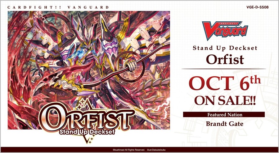 Cardfight!! Vanguard VGE-D-SS08 English Stand Up Deckset "Orfist" (Rel – The Games Corner