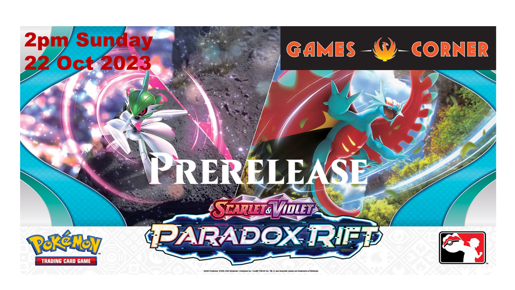 Pokemon Paradox Rift Pre-release Ticket – The Games Corner