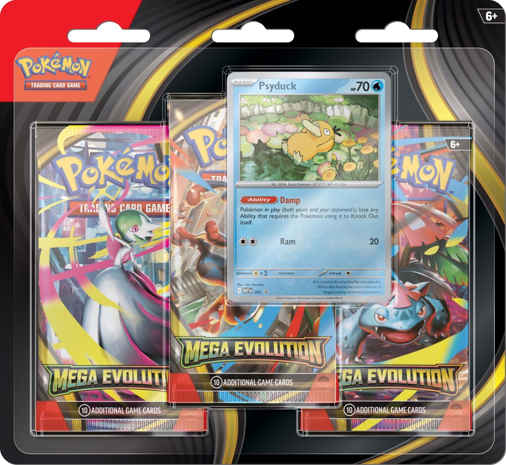 Pokémon TCG Mega Evolution Three Booster Blister (Release Date 26 Sep ...