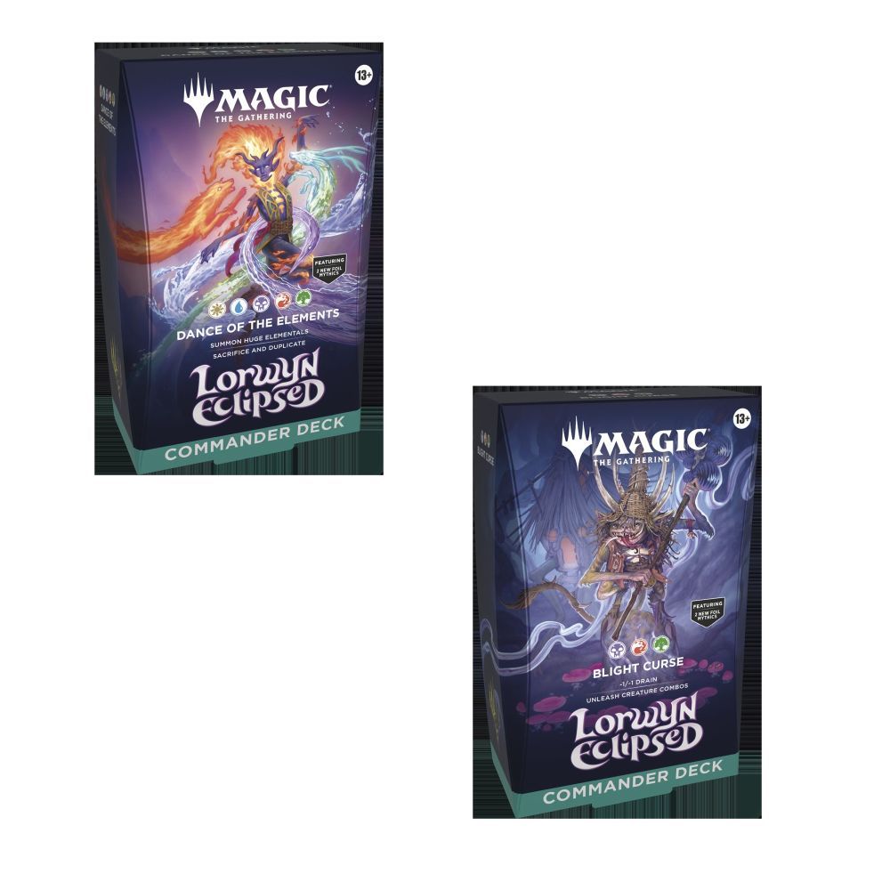 Magic: The Gathering Lorwyn Eclipsed Commander Decks Set of 2 (Release ...