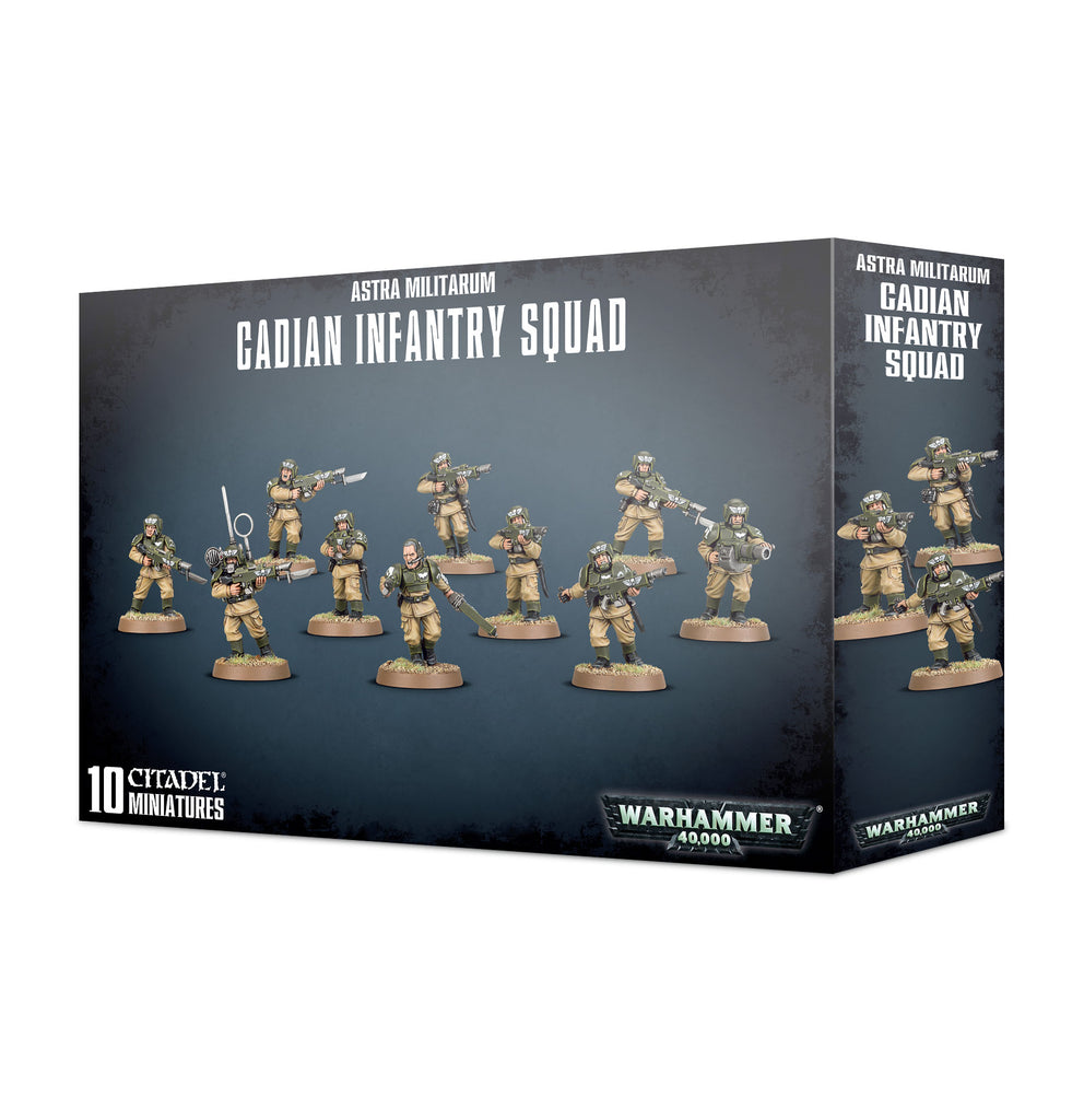 Warhammer 40K Astra Militarum Cadian Infantry Squad – The Games Corner