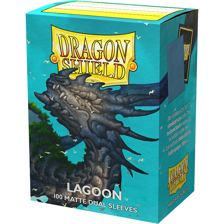 Sleeves - Dragon Shield - Box 100 - Standard Size Dual Matte Lagoon Bl ...