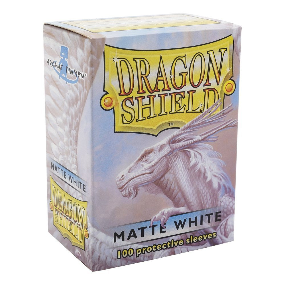 Sleeves - Dragon Shield - Box 100 - White MATTE – The Games Corner