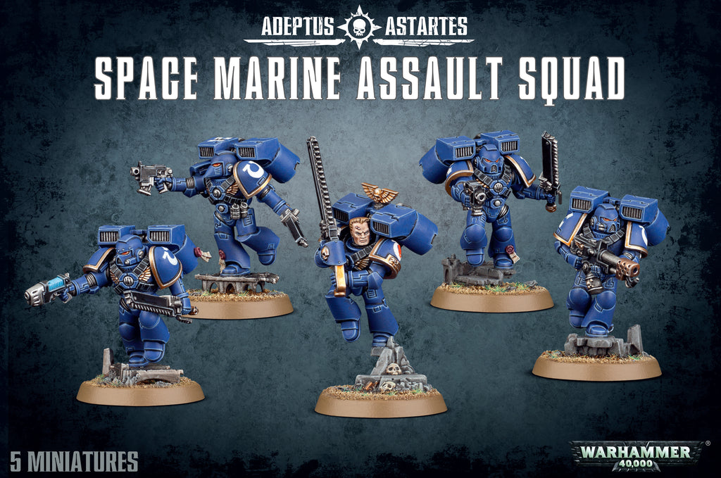 Warhammer 40K Space Marine Assault Squad – The Games Corner