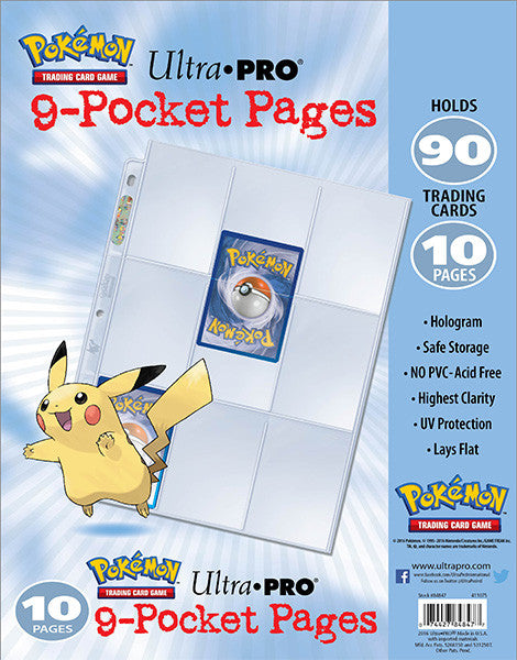 ULTRA PRO Pokémon - 9-Pocket Trading Card Page Pack – The Games Corner