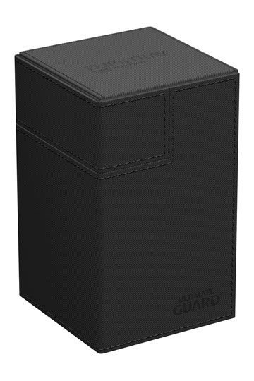 Ultimate Guard Flip n Tray 100+ XenoSkin Monocolor Black Deck Box – The ...