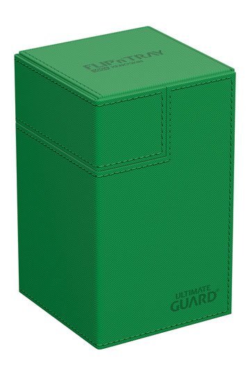 Ultimate Guard Flip n Tray 100+ XenoSkin Monocolor Green Deck Box – The ...