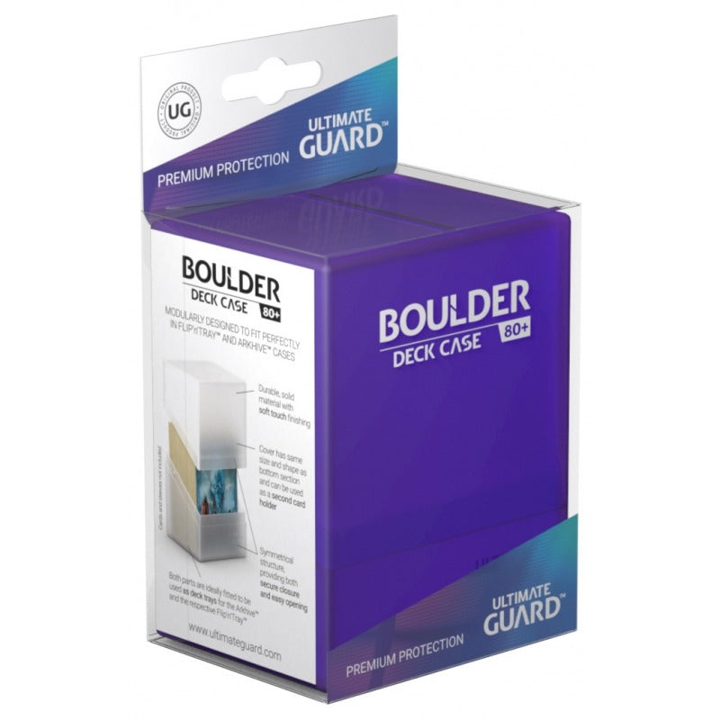 Ultimate Guard Boulder Deck Case 80+ Standard Size Amethyst – The Games ...
