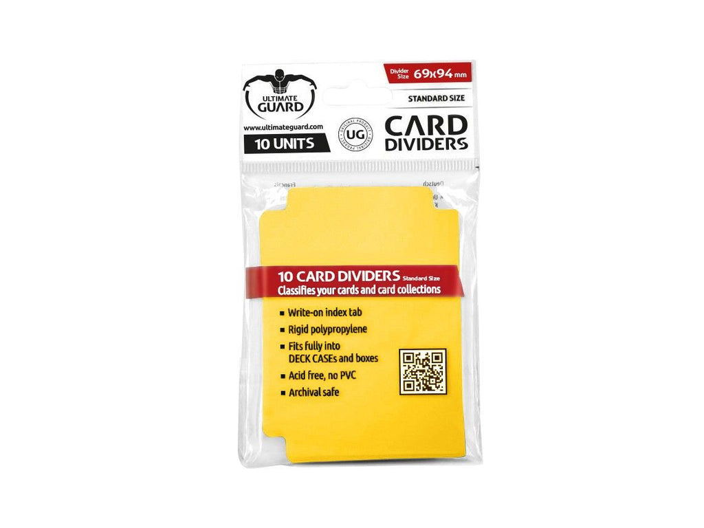 Ultimate Guard Card Dividers Standard Size Yellow – The Games Corner