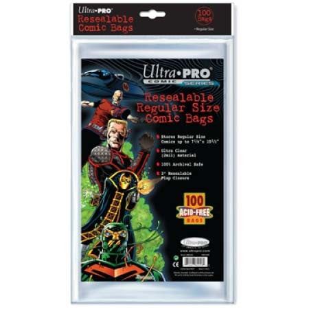 Ultra Pro Regular Comic Bags Resealable – The Games Corner