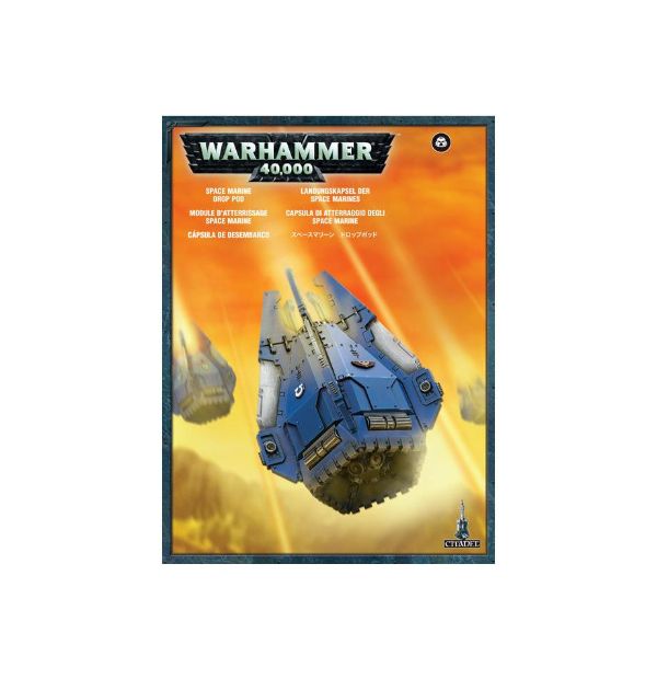 Warhammer 40K Space Marine Drop Pod – The Games Corner