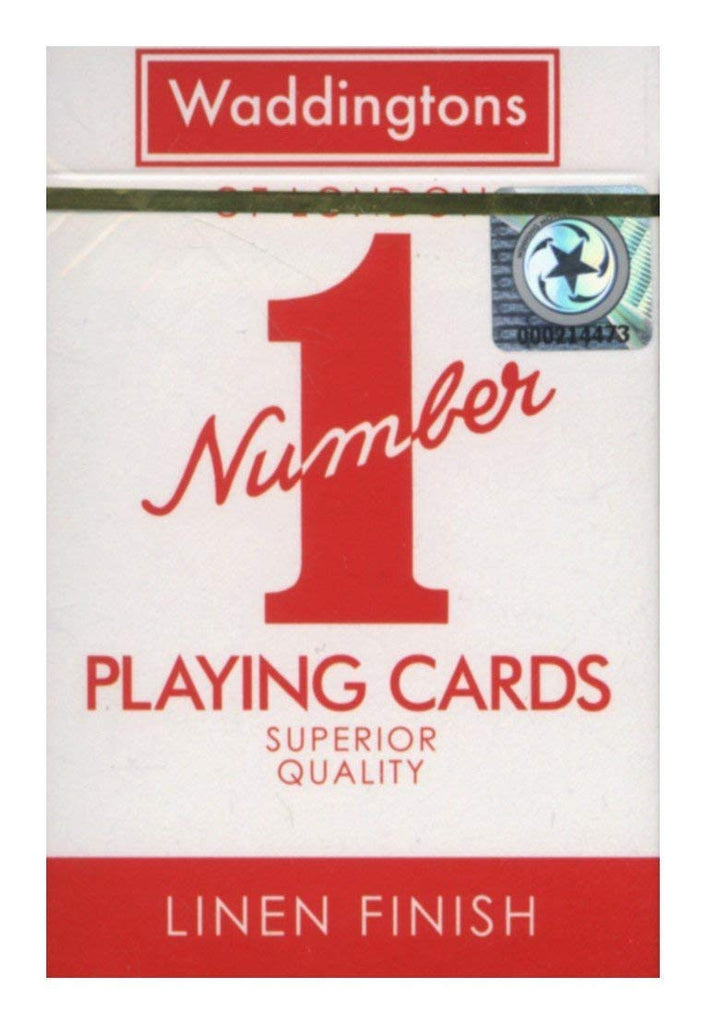 Winning Moves Waddingtons Number 1 Playing Cards-Red – The Games Corner